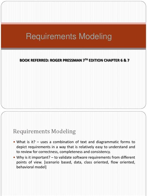 Requirement Modeling Pdf Class Computer Programming Use Case