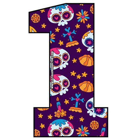 Numero 1 De Dia De Muertos El Taller De Hector