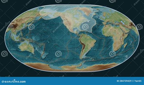 North American Tectonic Plate Wiki Loximuthal Boundaries Stock