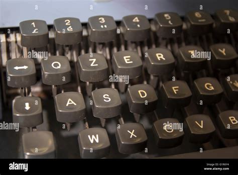 Typewriter Keys The Left Portion Of The Keyboard Stock Photo Alamy