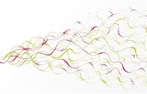 Premium Vector Dotted Particle Array Flowing Vector Abstract