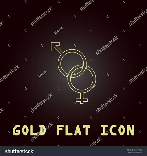 Twisted Male Female Sex Symbol Outline