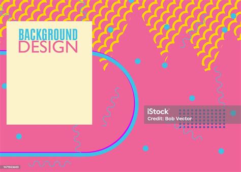 기하학적 빈티지 그래픽 모양 템플릿으로 포스터 배너입니다 추상 최소 복고풍 기하학적 요소 테마 커버 포스터 디자인 가리기에 대한