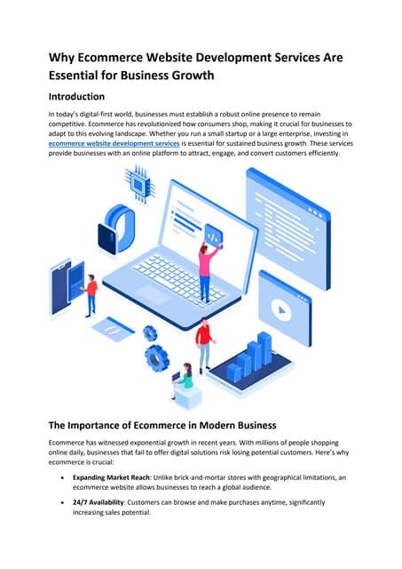 Ecommerce Website Development Ppt