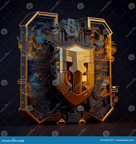 Cyber Security Technology Concept Generative Ai Stock Image Image Of