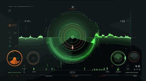 Topographic Diagram Radar Screen Interface Element Premium Ai Generated Vector