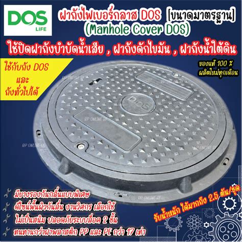 ฝาถังบำบัดน้ำเสียdos ฝาถังดักไขมัน ฝาถังน้ำใต้ดิน Dos ผลิตจากวัสดุ Fitec Polymer ไฟเบอร์กลาส