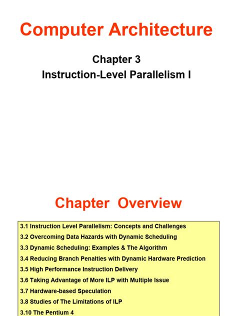 Ilp Overview And Scoreboard Pdf Central Processing Unit Parallel Computing