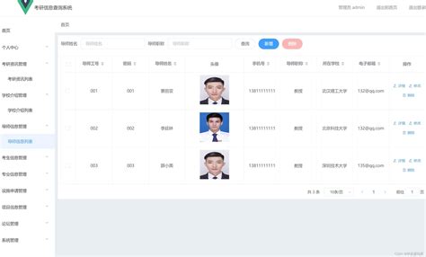 java毕业设计源码 基于ssm考研信息查询系统 考研信息查询系统毕业设计 csdn博客