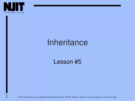 Ppt Inheritance Powerpoint Presentation Free Download Id5690958