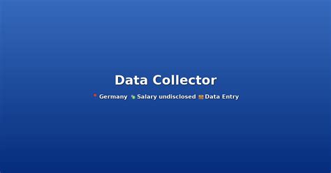 Data Collector At Tsmg