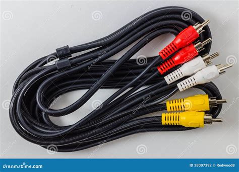 Audio Video Cables Stock Photo Image Of Connections 38007392