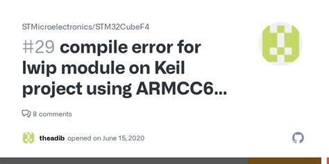 Compile Error For Lwip Module On Keil Project Using Armcc6 Compiler