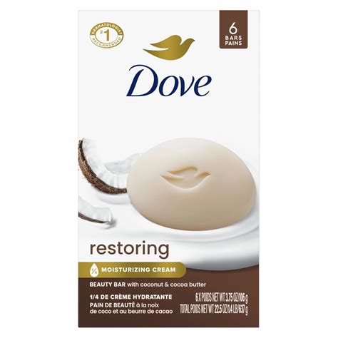 Barra De Belleza Soap Dove Beauty Bar Restauradora Con Manteca De Coco