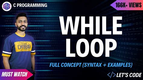 while loop in c programming with examples youtube