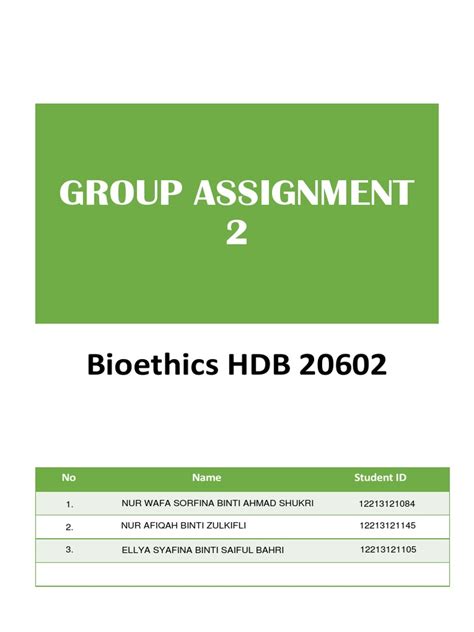 Group Assignment 2 Pdf Self Improvement