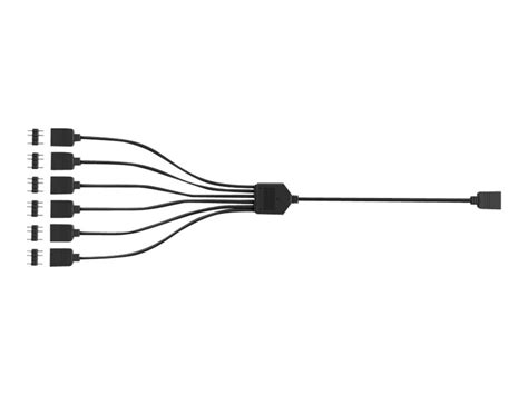 Ekwaterblocks 3 Pin Rgb Header Male 3 Pin Rgb Header Male Sort 30cm Rgb Led Opdeler