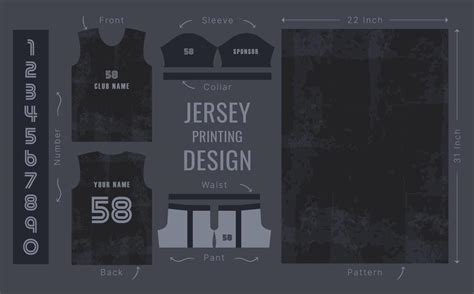 Jersey Layout Vector Art Icons And Graphics For Free Download