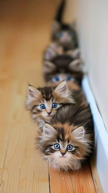 Premium Photo Cute Soft Kittens With Bright Eyes Lined