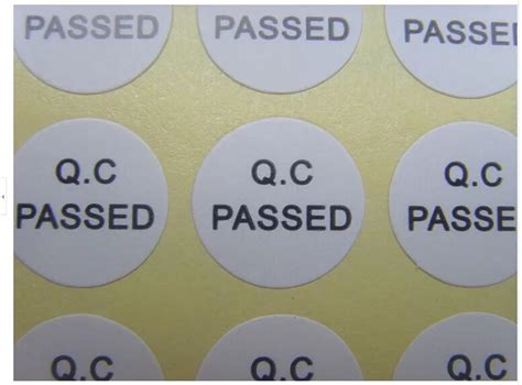 10 Mm White Qc Passed Sticker Adhesive Label 2000 Pcslot Free Shipping In Stickers From Home
