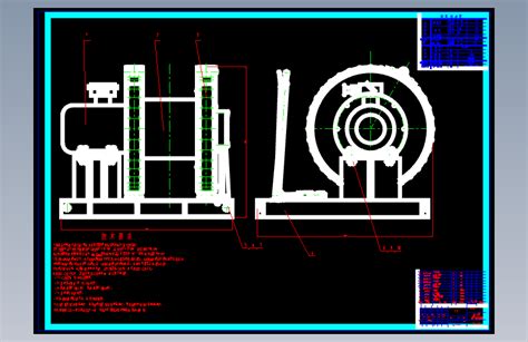 Jd 45型调度绞车设计【6张cad图纸说明书】autocad 2004模型图纸下载 懒石网
