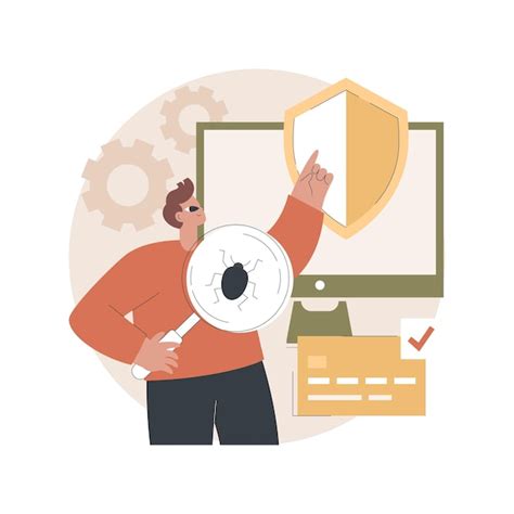 Premium Vector Cyber Security Software Abstract Concept Illustration