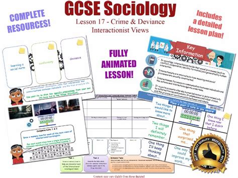 Crime Deviance 20 Lessons WJEC EDUQAS GCSE Sociology Teaching Resources