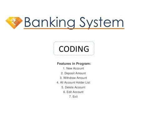 c coding for banking system program