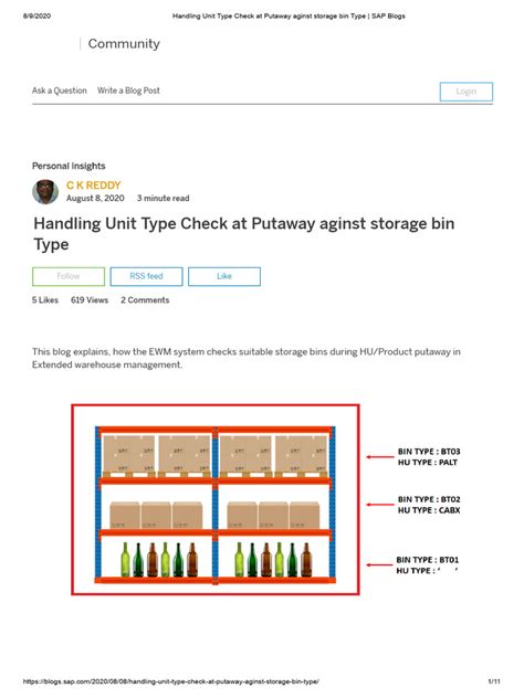 Handling Unit Type Check At Putaway Aginst Storage Bin Type Sap Blogs