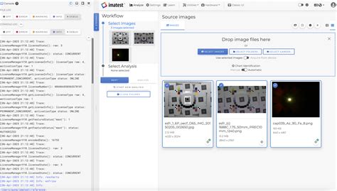 console panel imatest