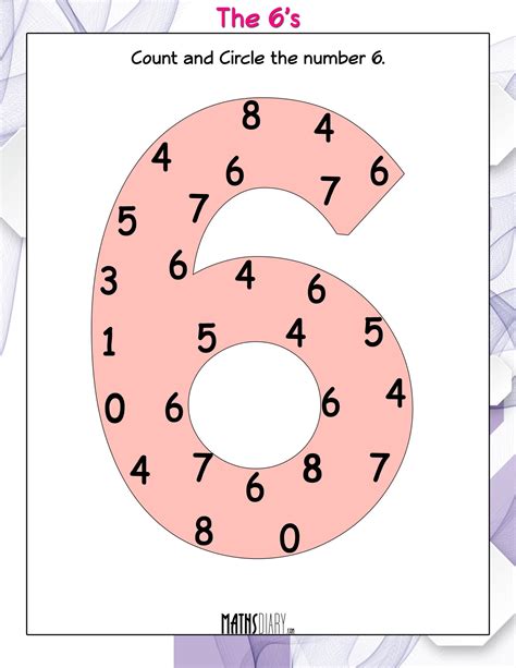 Circle The Number 5 Worksheet