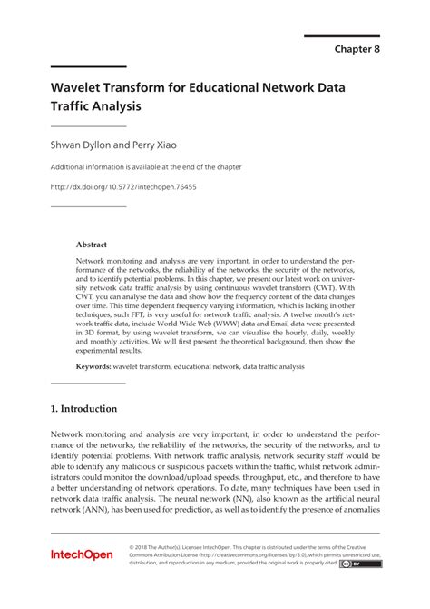 Pdf Wavelet Transform For Educational Network Data Traffic Analysis