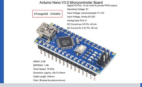 Robocraze Improved Version Nano V3 Board Compatible With Arduino Nano V3 Board With Soldered