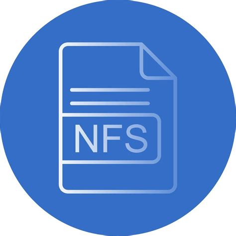 Nfs File Format Flat Bubble Icon 44193721 Vector Art At Vecteezy