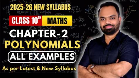 Polynomials All Examples Class 10 Polynomials Examples Class 10 Youtube