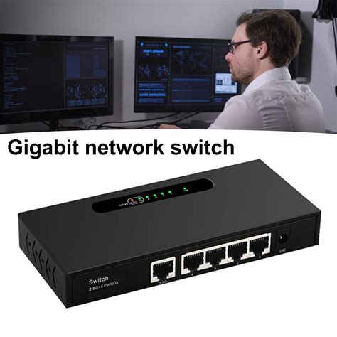 Fairnull Ethernet Switcher High Speed Transmission Network Switch Plug Play 2 5g Desktop Gigabit