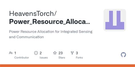 Github Heavenstorch Power Resource Allocation Power Resource Allocation For Integrated