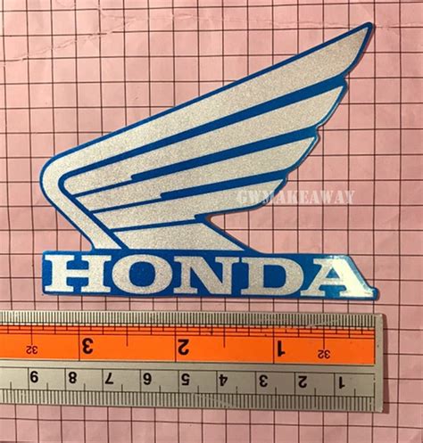 Honda Wing Logo Vinyl Mark Decal Gas Tank Car Sticker Motorcycle 85mm