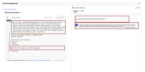 Knowledge base for Amazon Bedrock の RetrieveAndGenerate API がプロンプトと取得結果の最大数の設定のカスタマイズをサポート
