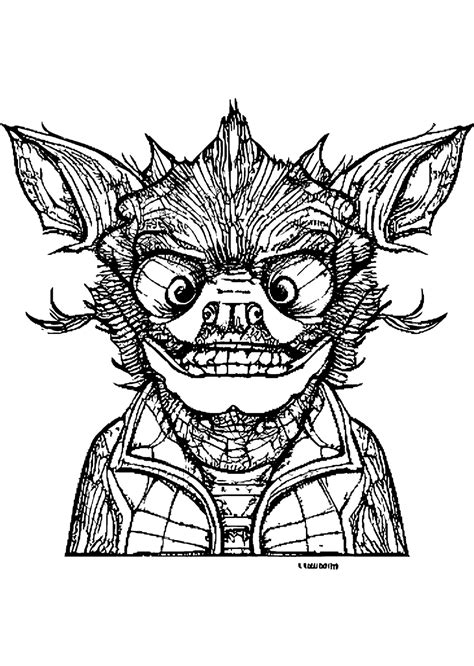 gremlins stripe drawing