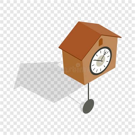 Cuckoo Clock Isometric Icon Stock Vector Illustration Of Circle