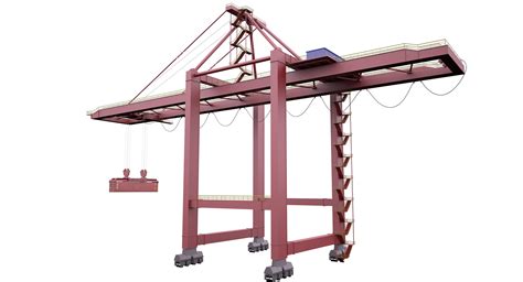 Container Ship Container Crane Container 3d Model 129 Max Fbx