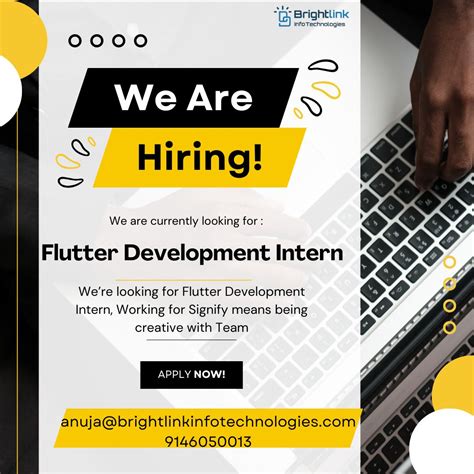Flutterdeveloper Hiring Internship Wearehiring Softwaredevelopment Brightlink Info