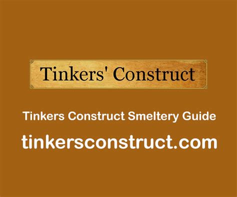 Tinkers Construct Smeltery Guide Tinkers Construct