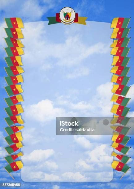 프레임과 국기와 국장 카메룬과의 국경 3 차원 일러스트 레이 션 공란에 대한 스톡 사진 및 기타 이미지 공란 교육 디자인 Istock