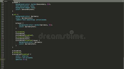 Efeito De Digitação Do Código fonte Da Linguagem De Programação Css