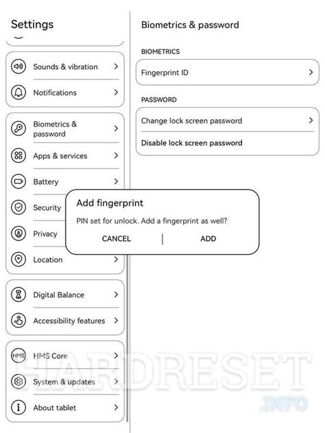 How To Add Password To Huawei Matepad Paper Hardreset Info
