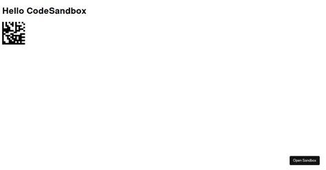 Data Matrix Barcode Codesandbox