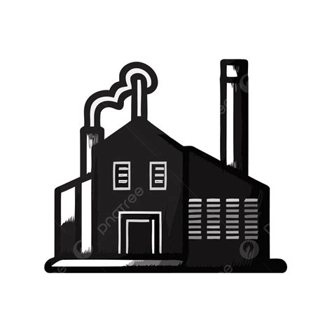 오래된 공장의 흑백 아이콘 벡터 흰색 바탕에 증류소의 단순한 검은색 아이콘 그림자 없음 작은 프레임 중앙 Png 일러스트 및 벡터 에 대한 무료 다운로드 Pngtree