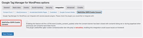 Gtm4wp Gdpr Cookie Consent Compatibility